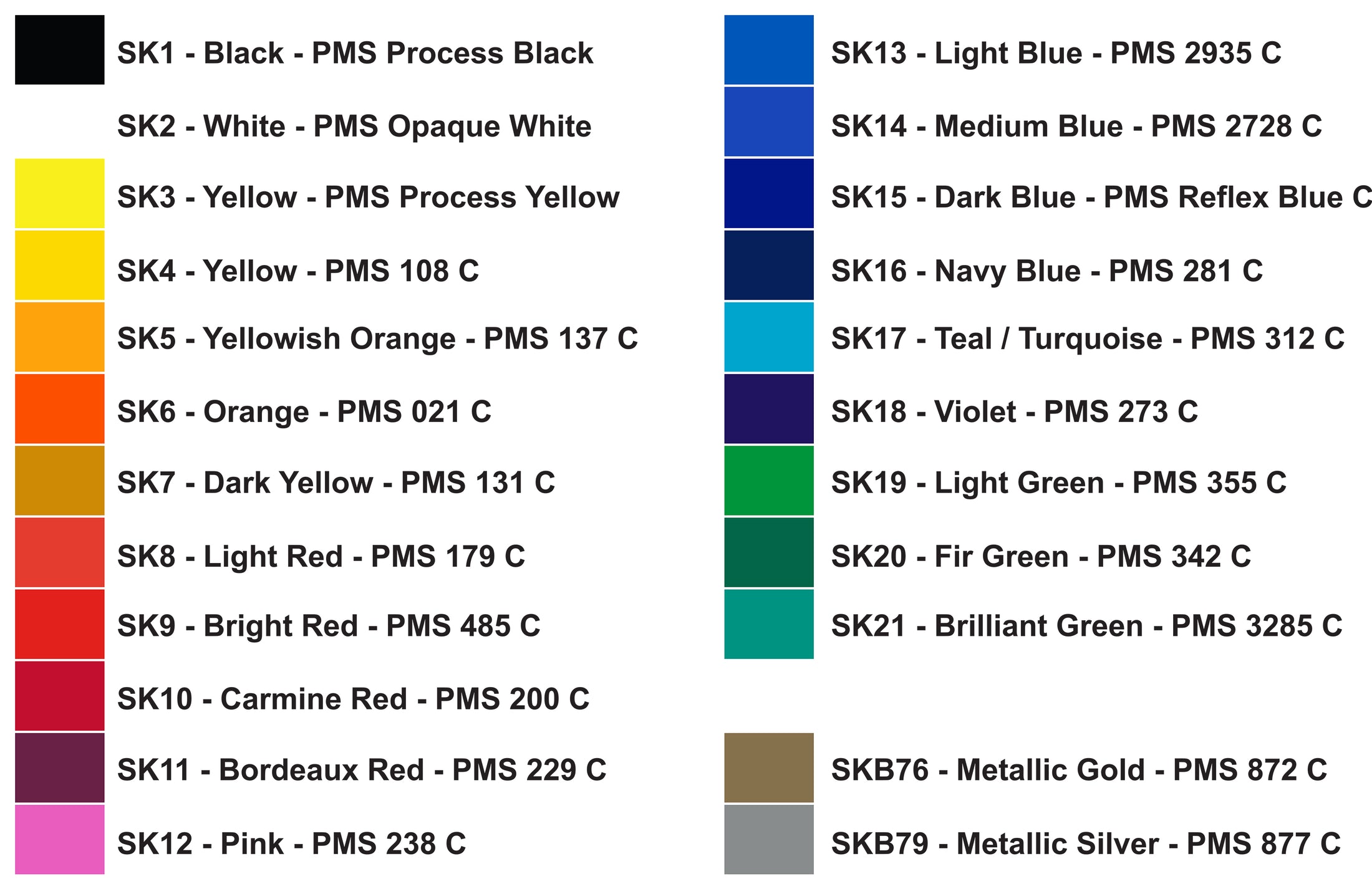 Imprint Color / PMS Match – Chulani Promotional Products